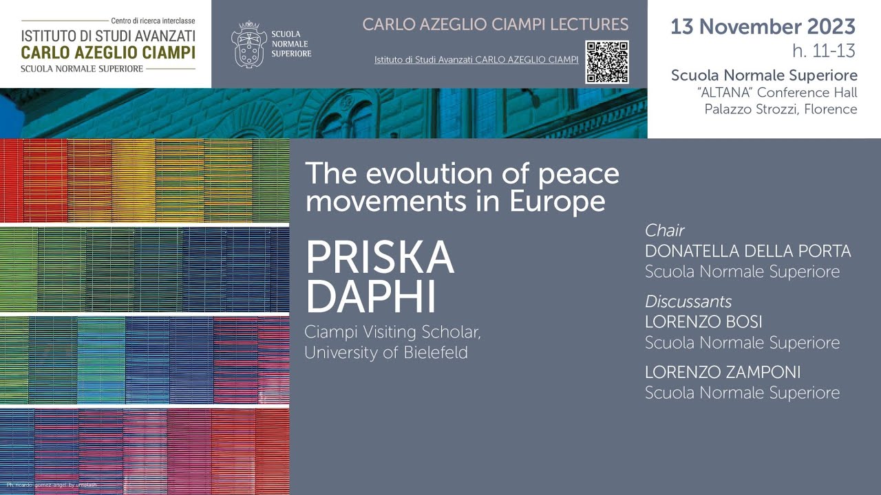 The evolution of peace movements in Europe - 13 November 2023 - YouTube