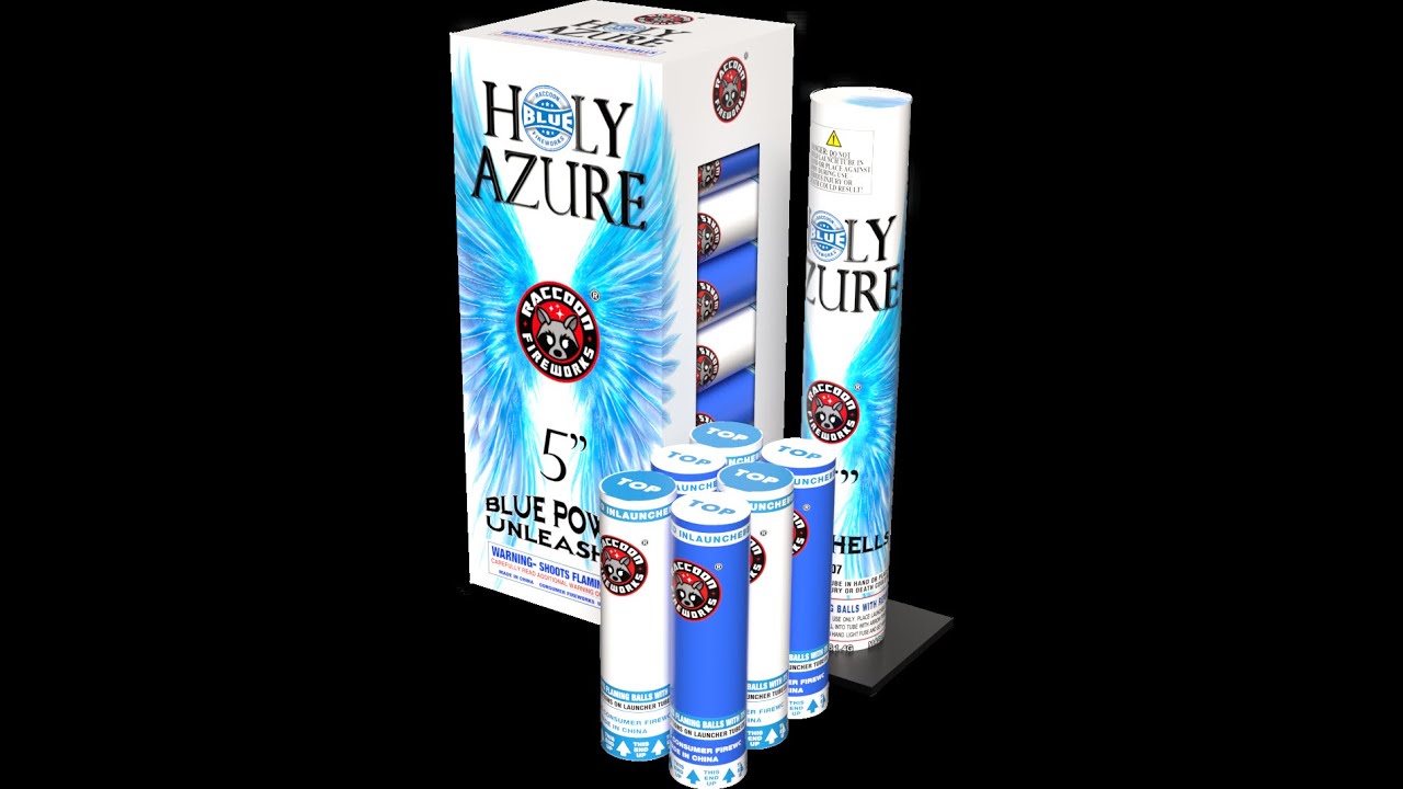 RA30607 5" Holy Azure RACCOON FIREWORKS 1.4G 2026 NEW - YouTube