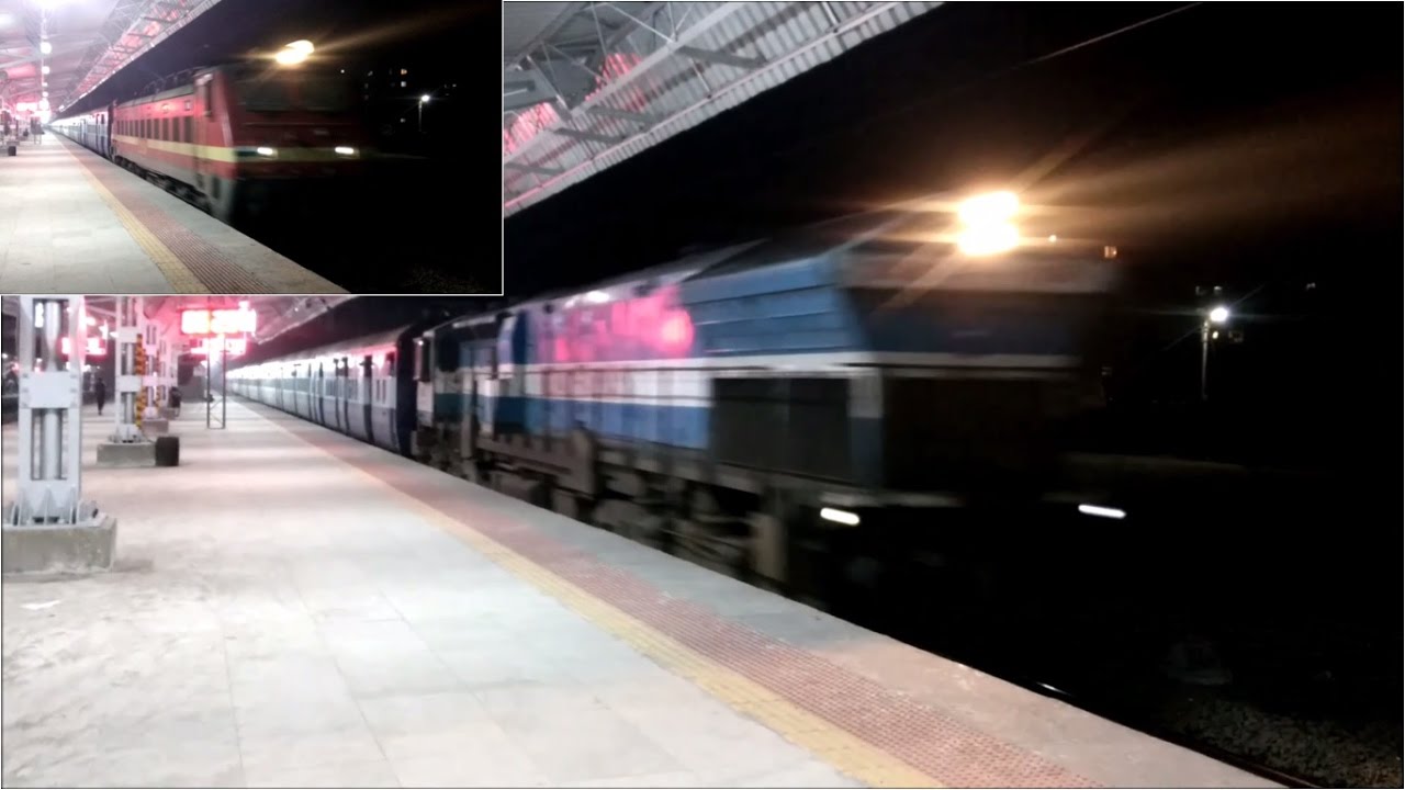 Early morning action of trains at Diva Junction from southern part of ...