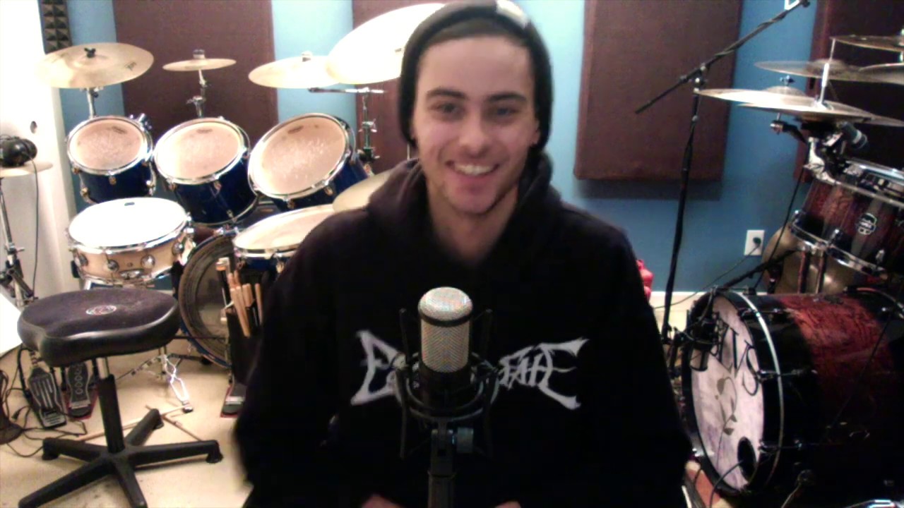 Zachary Baker from SLAVES Tries Out Drumshotz Joey Sturgis! - YouTube