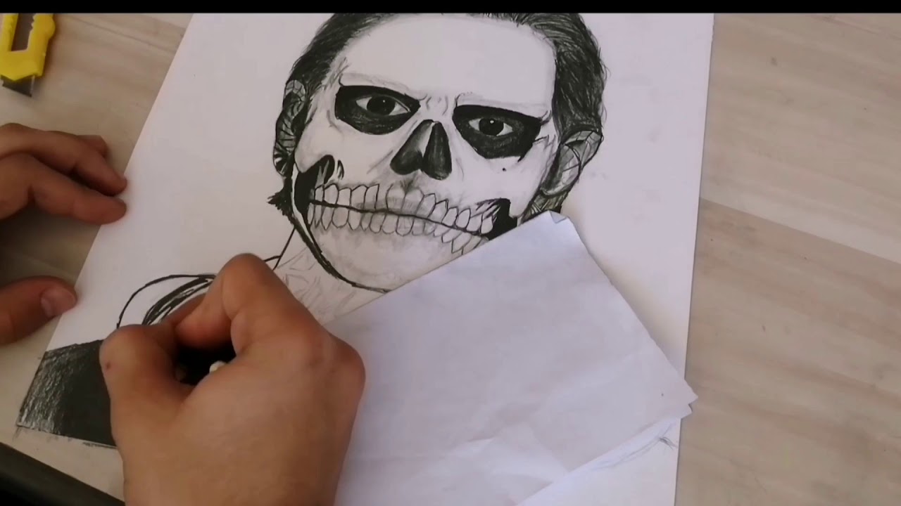 AHS Tate Langdon Çizimi #ahs - YouTube