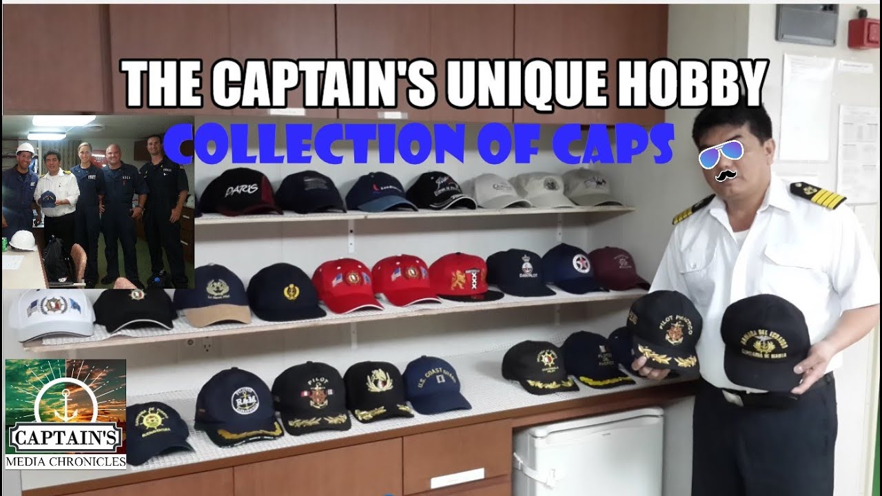 CAPTAIN'S UNIQUE HOBBY :COLLECTIONS OF PILOT CAPS ETC. - YouTube