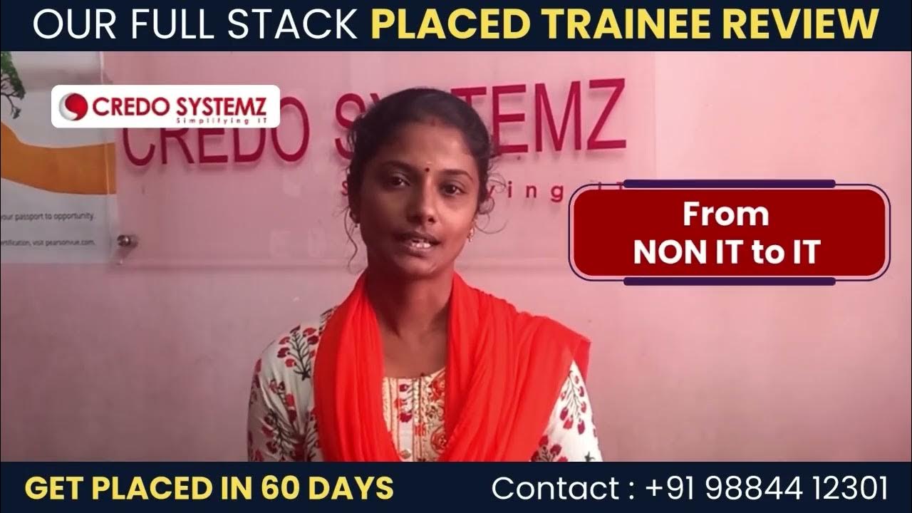 Full Stack Training with Placement in chennai Credo Systemz | Full Stack Placed Candidate Review ...