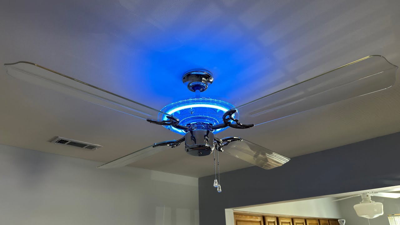 King of Fans Neon Illusions Ceiling Fan - YouTube