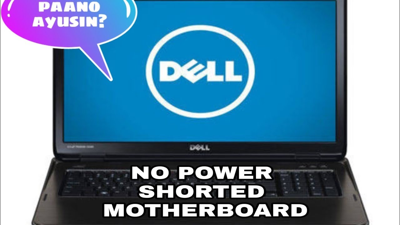 DELL LAPTOP SHORTED MOTHERBOARD - YouTube