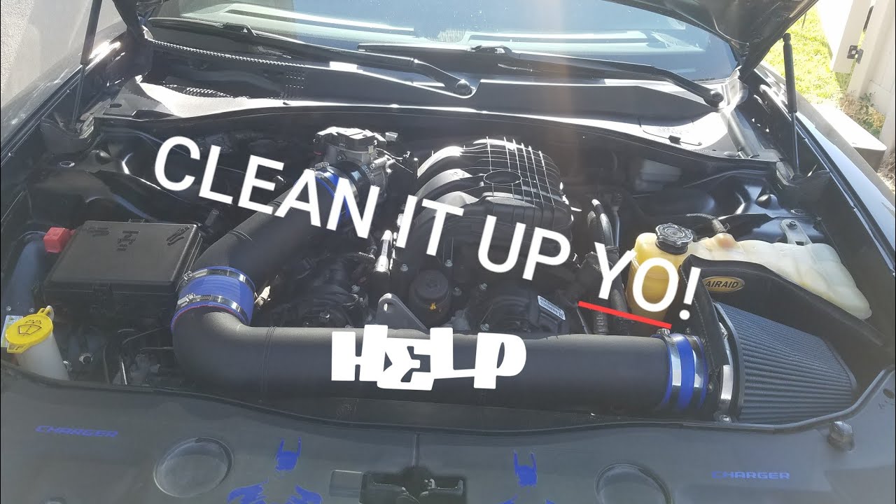 🚰Quick Way To Clean Engine Bay - Dodge Charger 3.6L🚰 - YouTube