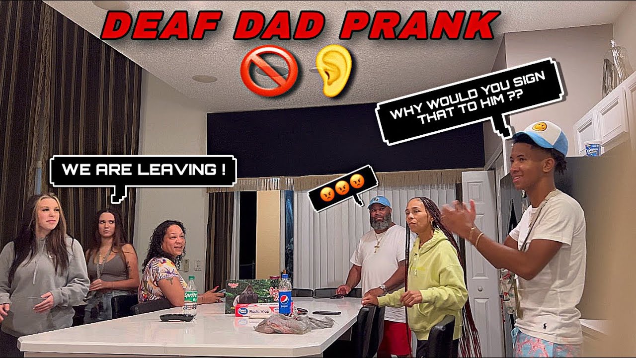 SIGNING A “BAD WORD” TO DEAF DAD - YouTube