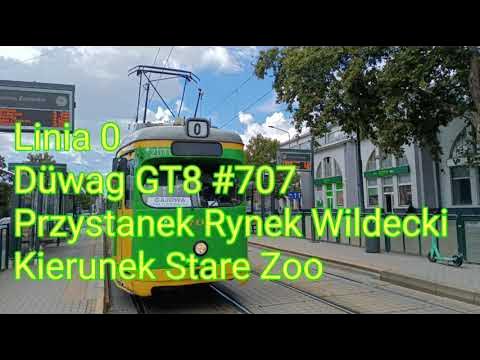 MPK Poznań - Linia 0 - Düwag GT8 #707 - YouTube