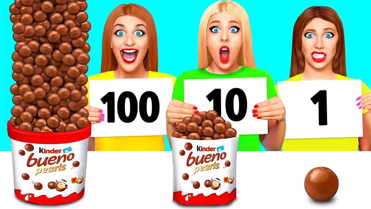 100 Layers of Food Challenge | Crazy Cooking Battle by Multi DO Food ...