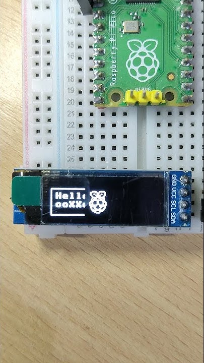 ssd1306 I2C OLED (128x32) on Raspberry Pi Pico/MicroPython - YouTube