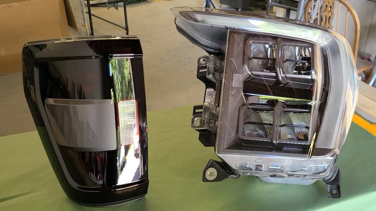 BRAND NEW 2022 FORD F150 CUSTOM COLOR MATCH HEADLIGHTS AND TAIL LIGHTS ...