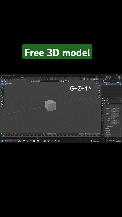 ArchViz in Blender for beginners 3D modeling door from scratch part 1 #archviz #b3d - YouTube