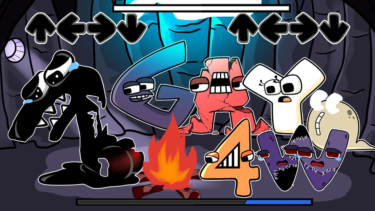 FNF Alphabet Lore: Alphabet Lore But Fixing Letters in FNF be like ...