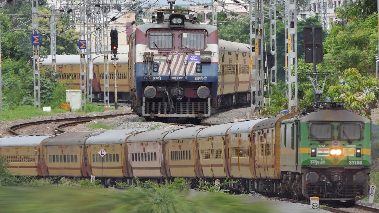 Powerful FREIGHT Locomotives Hauling SUPERFAST and Express Trains at ...