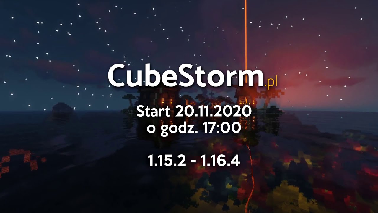 CubeStorm.pl - Serwer Minecraft 1.15.2 - 1.16.4 - YouTube