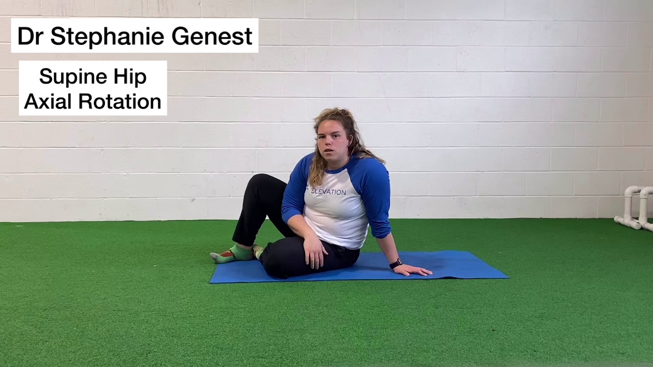 Supine Hip Axial Rotation - YouTube