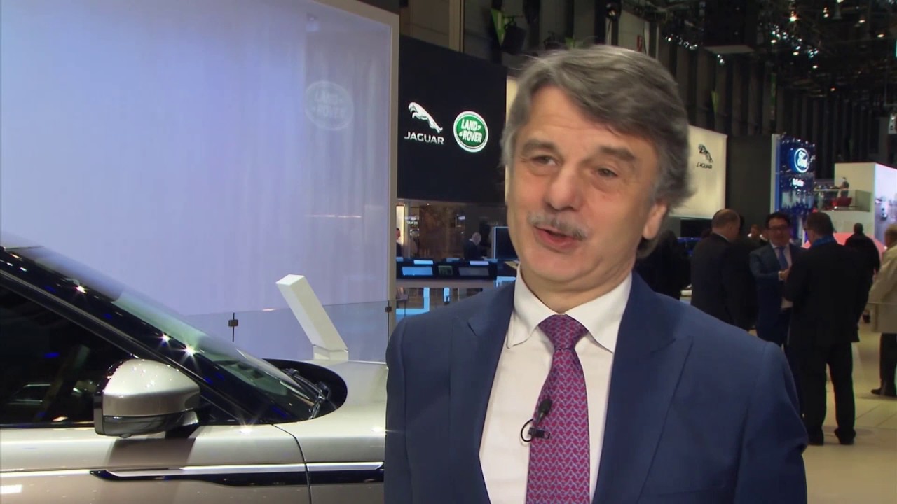 Jaguar Land Rover at Geneva Motor Show 2017 - Interview Dr. Ralf Speth ...