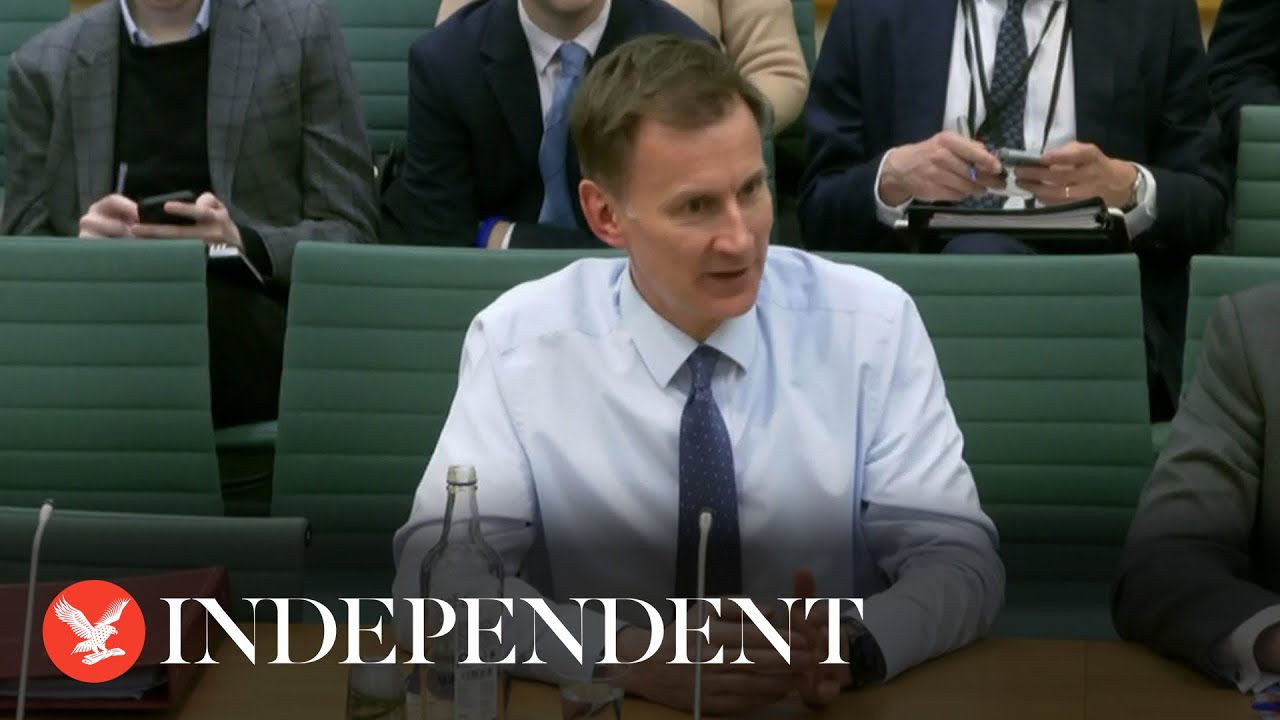 Watch again: Jeremy Hunt grilled on spring Budget by committee of MPs ...