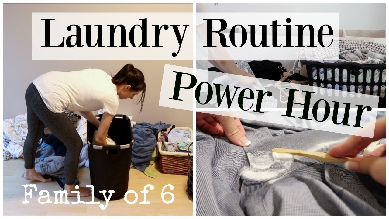 Speed Cleaning Power Hour Laundry Routine - Stay At Home Mom ...