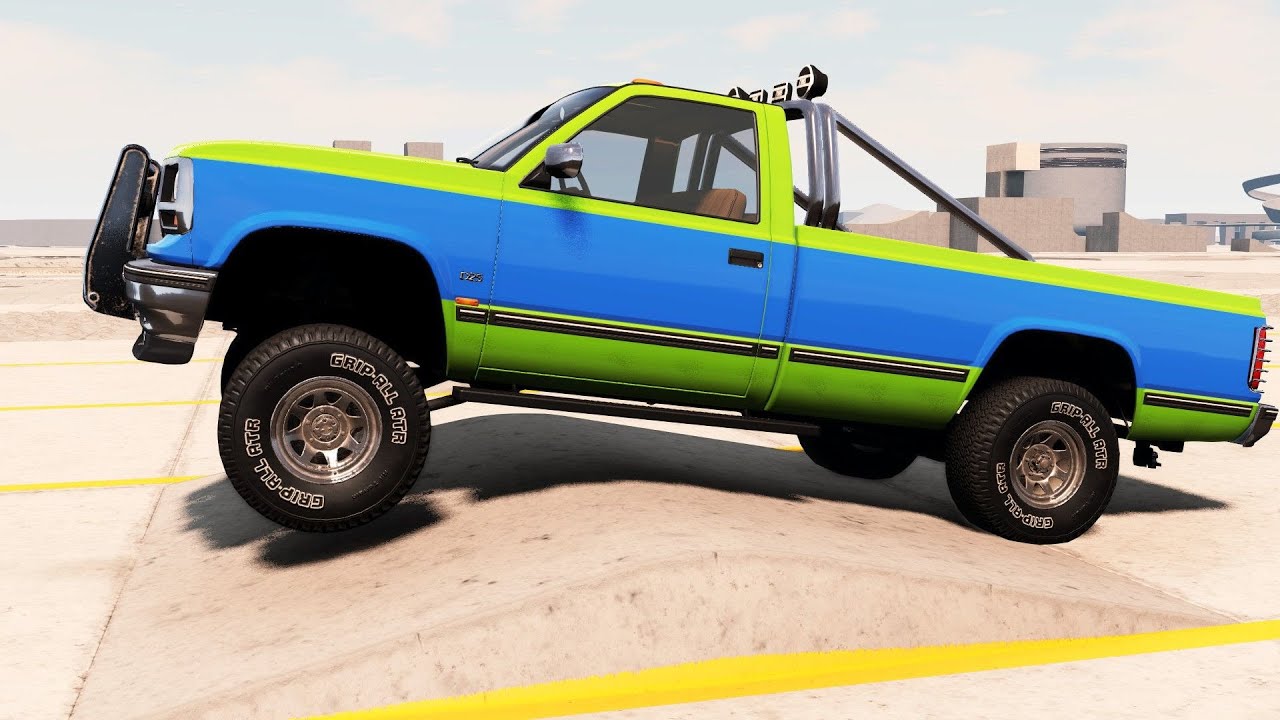 BeamNG Drive - D25 Lifted Pickup Truck Suspension Test | Logitech G29 ...