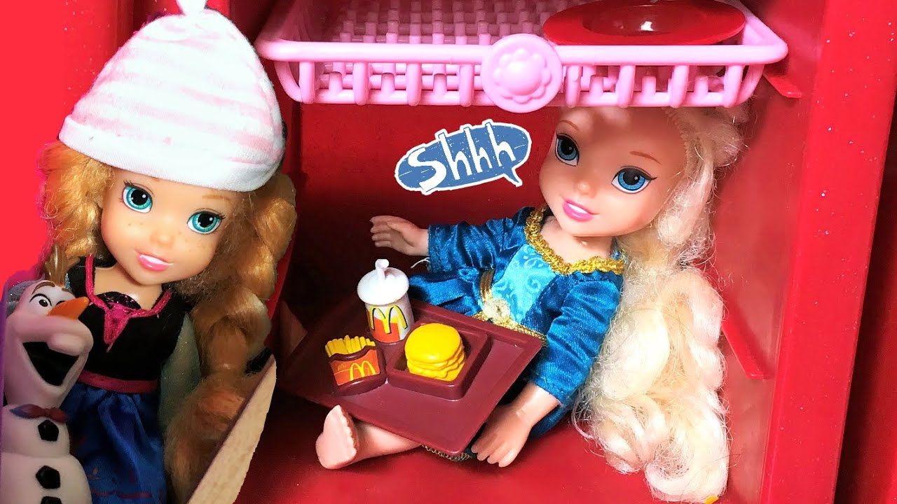 You CAN'T find Me ! Anna and Elsa Toddlers get a NEW Babysitter ...