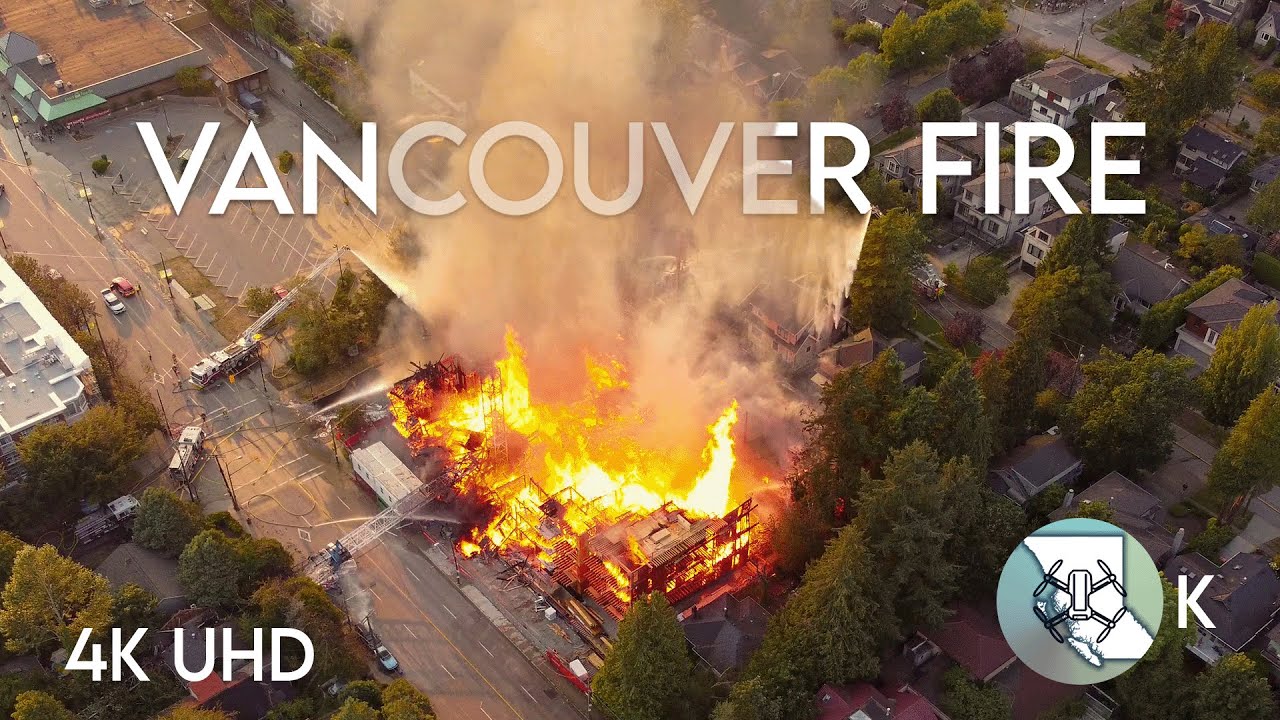 Vancouver 41st & Dunbar Gas Fire in | DroningBC - K - YouTube