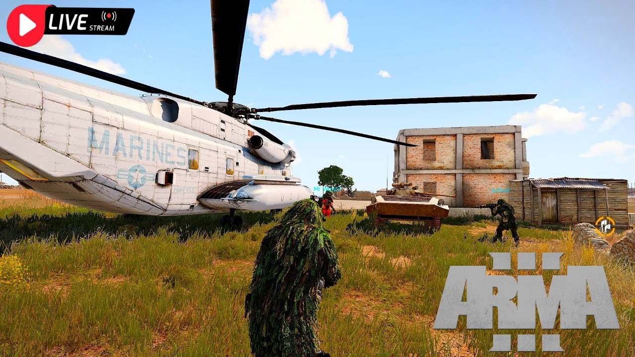 LIVE: Arma 3 Multiplayer Co-Op (Guns, Tanks, and Choppers..Oh My ...
