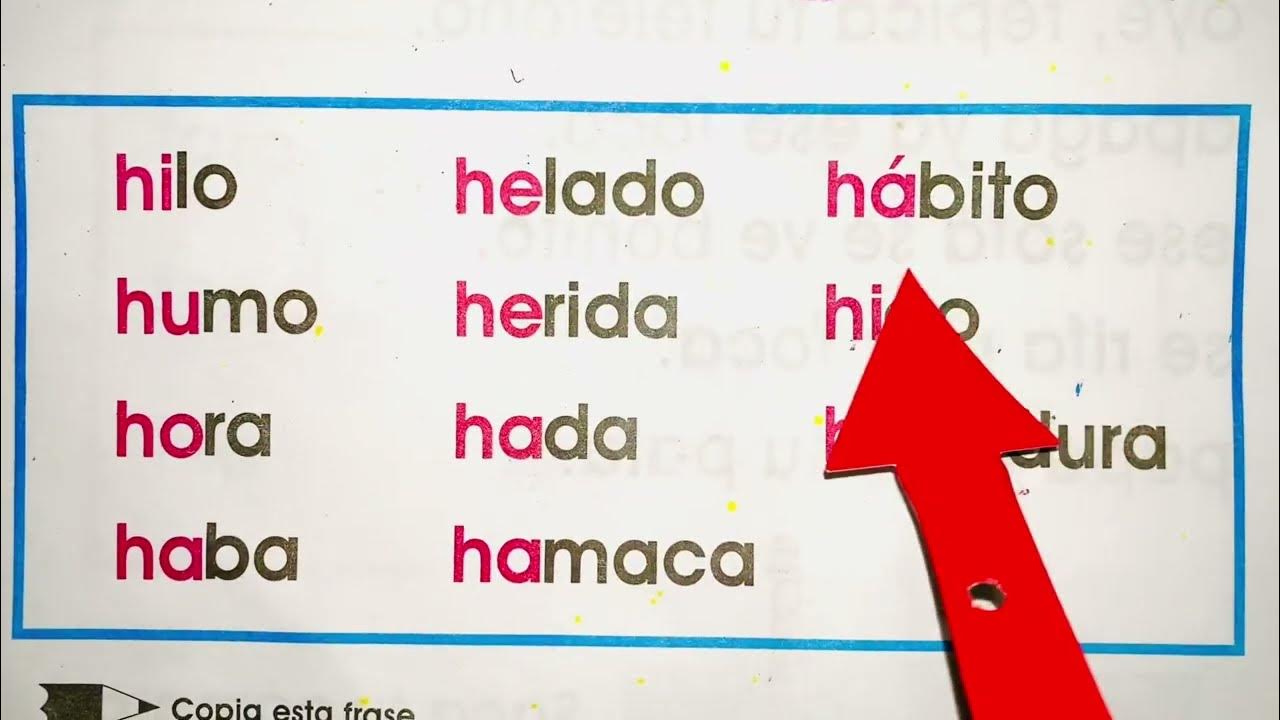 HA HE HI HO HU con el LIBRO NACHO/ la letra H h/ Cartillas de Nacho/ Nacho lee/ Aprender a leer ...