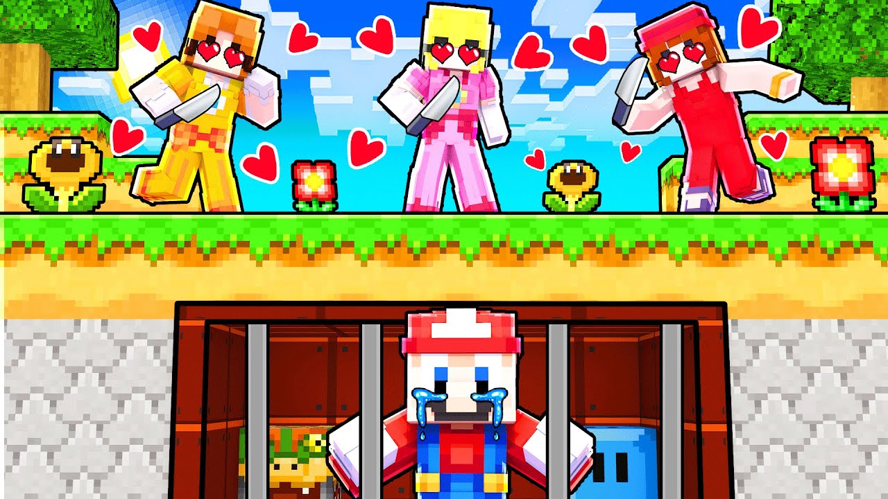 FANGIRLS Kidnap Super Mario In Minecraft! | Super Mario [253] - YouTube