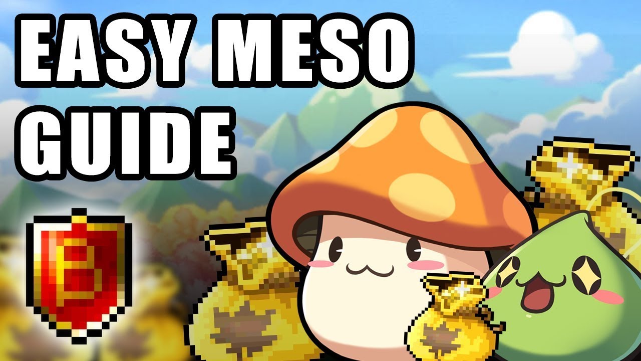 2022 MapleStory F2P (Free to Play) Easy Meso Farming Guide | Non Reboot ...
