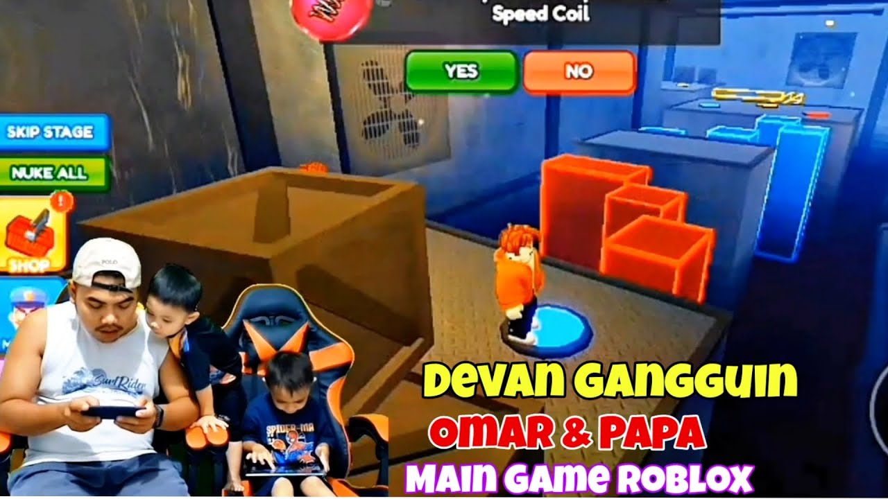 Devan Niatnya Temenin Eh Malah Gangguin Omar & Papa Main Game Roblox #robloxindonesia # ...