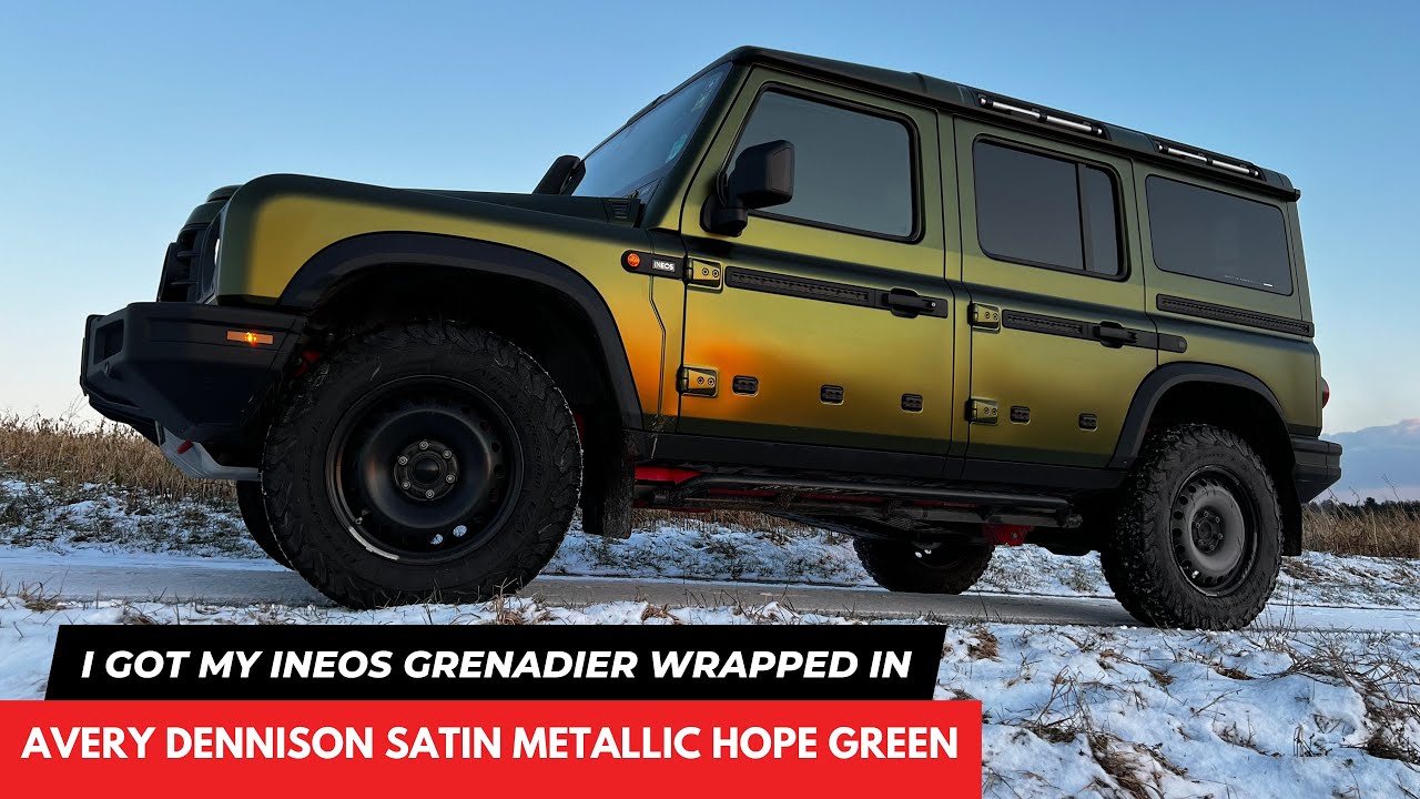 my Ineos Grenadier Wrapped in 💚 Avery Dennison Satin Metallic Hope ...