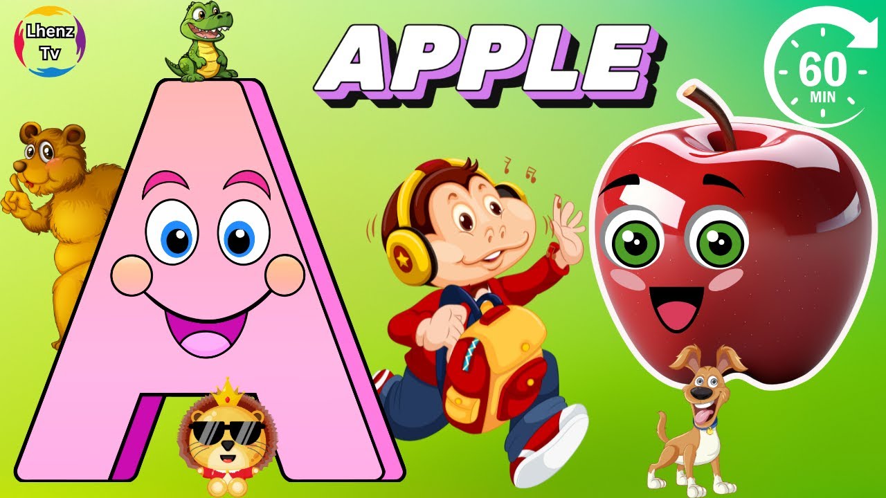Educational ABC Phonics Song for Preschool| Apple🍎 to Zebra🦓 Alphabet ...