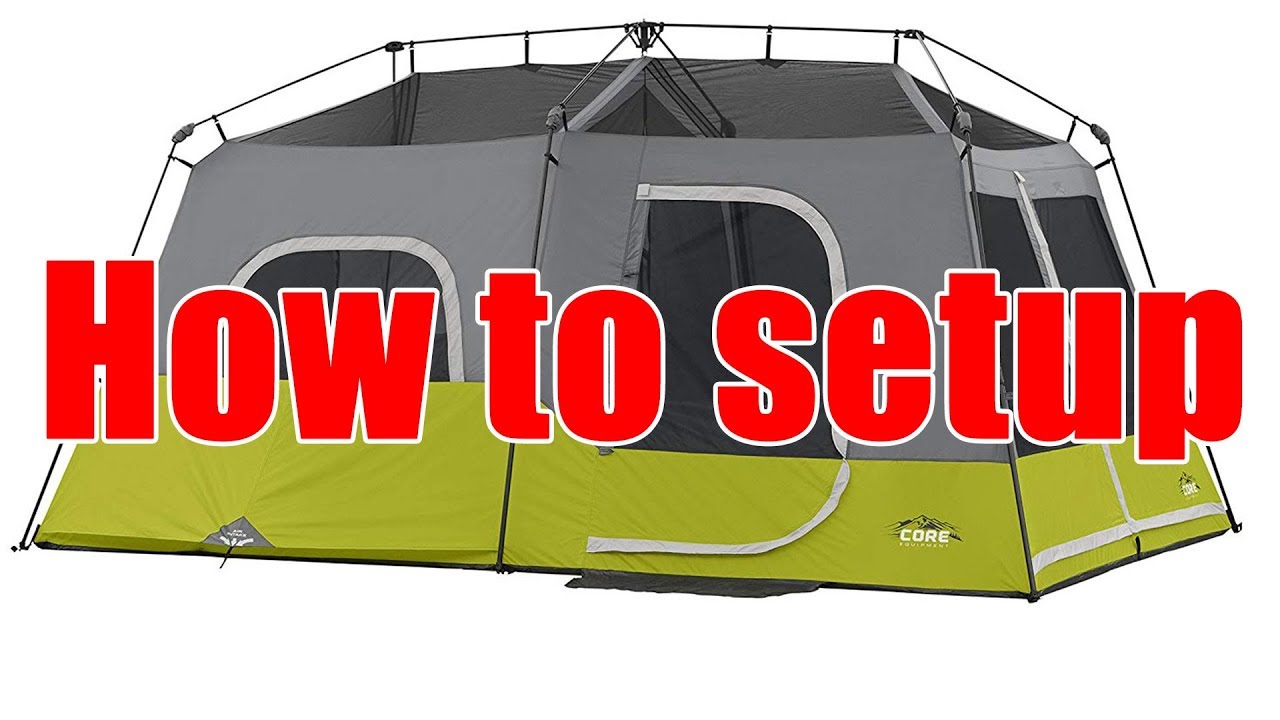 ️ CORE 9 Person Instant Cabin Tent(14' x 9') | How to setup - YouTube