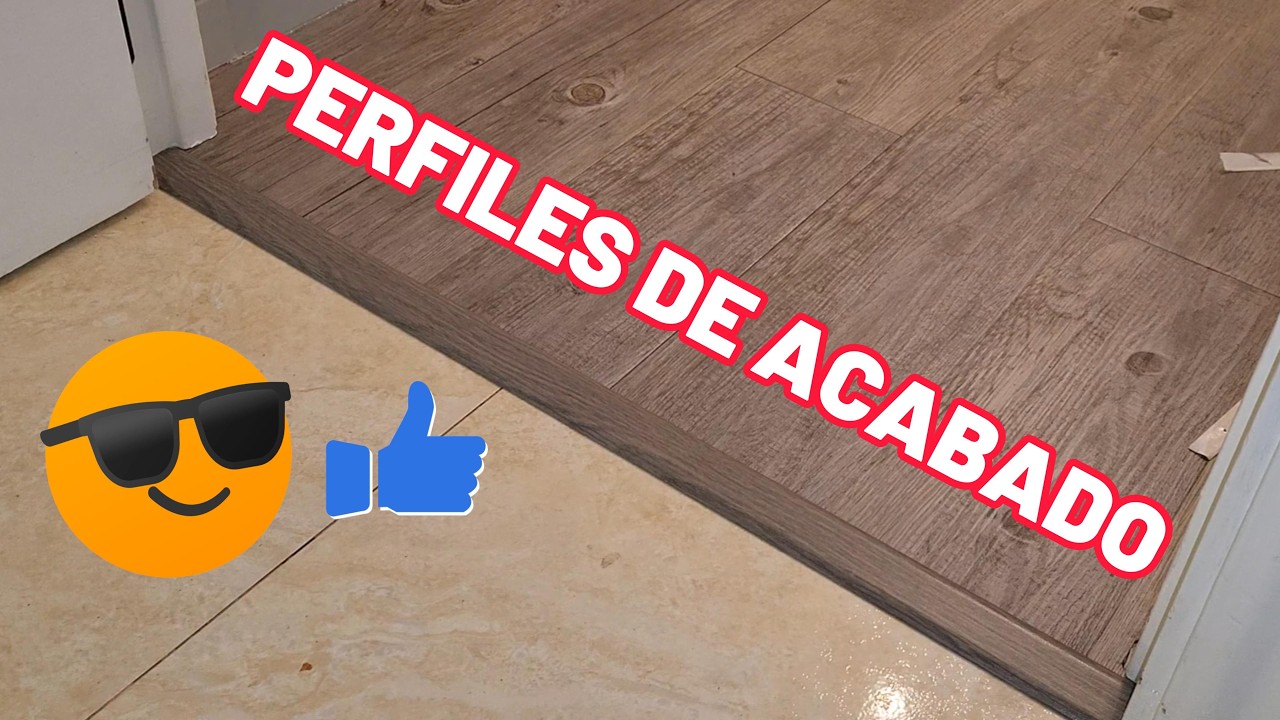 CÓMO INSTALAR PERFIL DE TRANSICIÓN PARA SUELO DE VINILO perfiles de ...