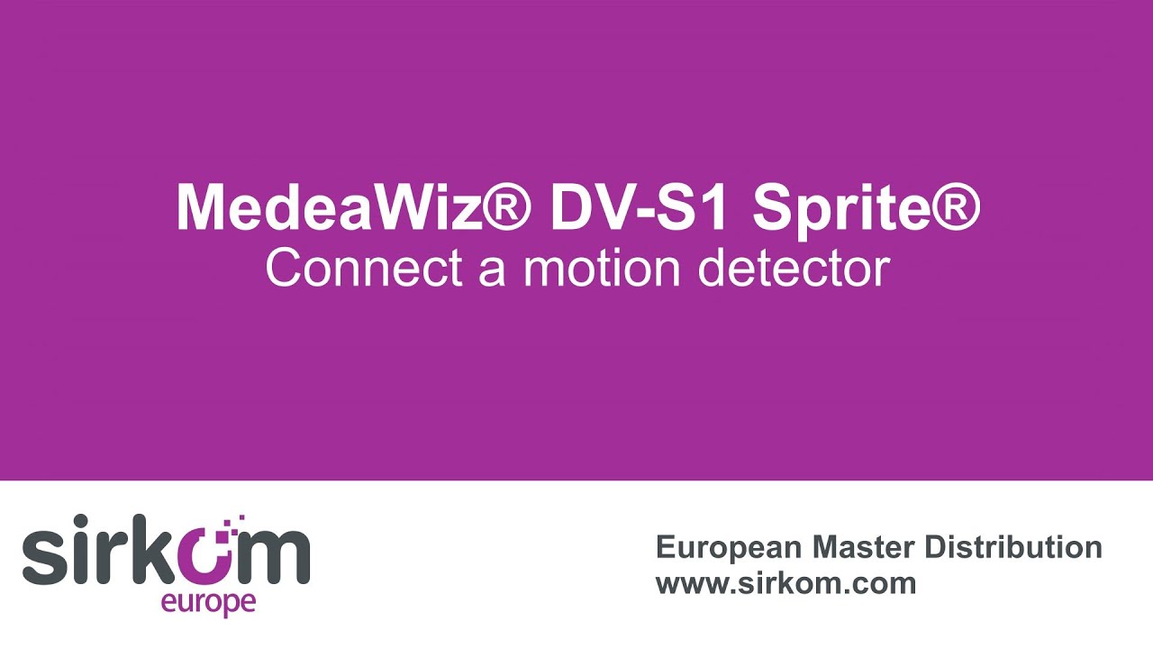 MedeaWiz® Sprite® - Connect a Motion Detector - YouTube