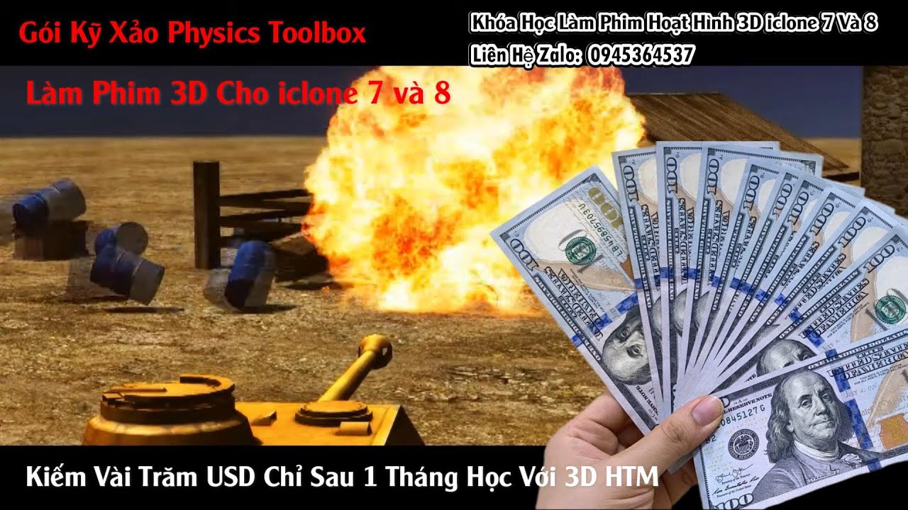 Gói Kỹ Xảo Physics Toolbox Làm Phim Hoạt Hình 3D iclone 7 Và iclone 8 - YouTube