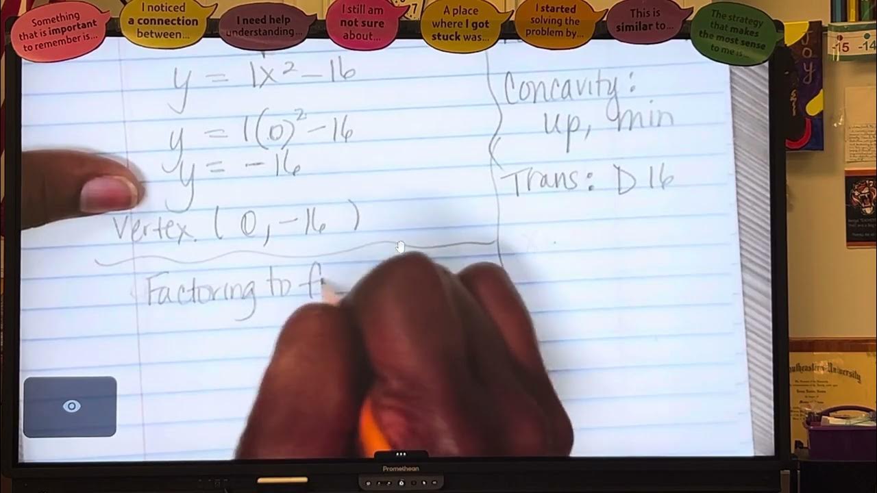 Graphing Quadratic Functions, Part 2 - YouTube