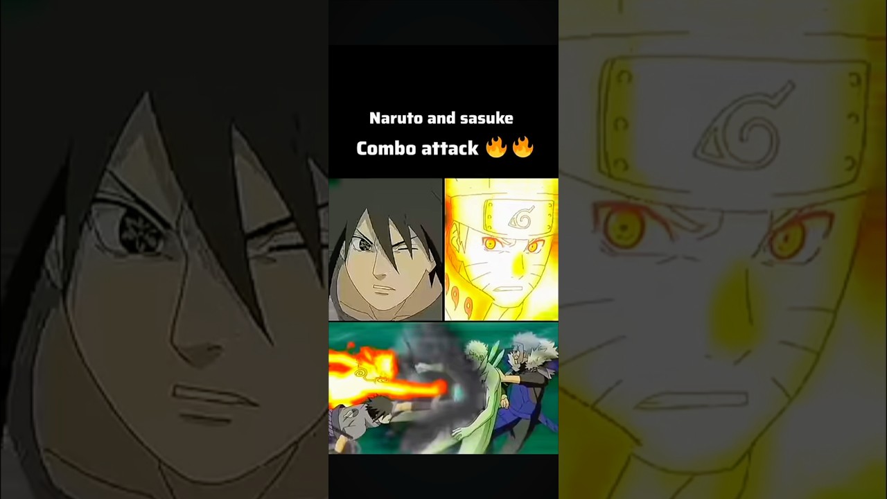 Naruto and sasuke combo attack on obito - YouTube