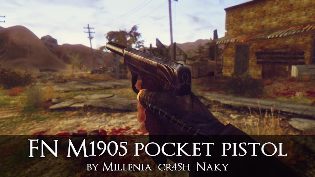 FN M1905 pocket pistol - Fallout New Vegas - Mod Spotlight - YouTube