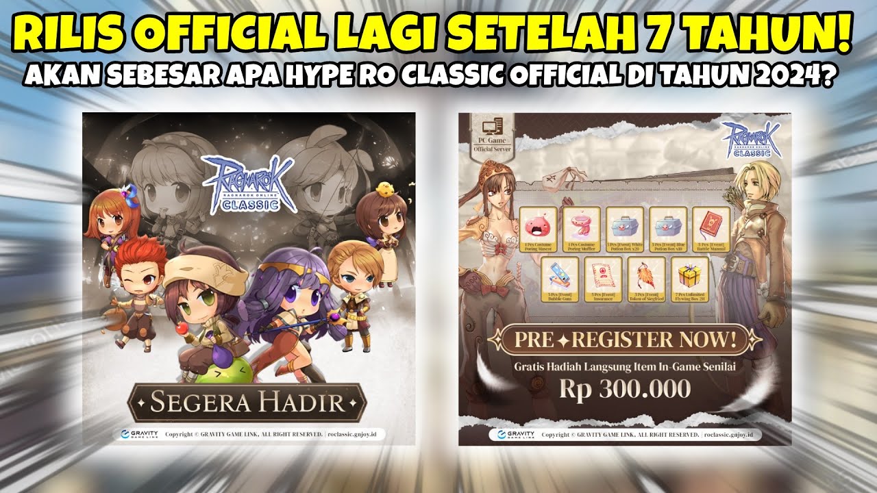 RO CLASSIC BAKAL RILIS OFFICIAL LAGI DI TAHUN 2024! | RAGNAROK CLASSIC ...