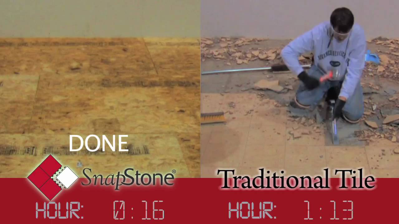 SnapStone - Tile Tear Up Timelapse - YouTube