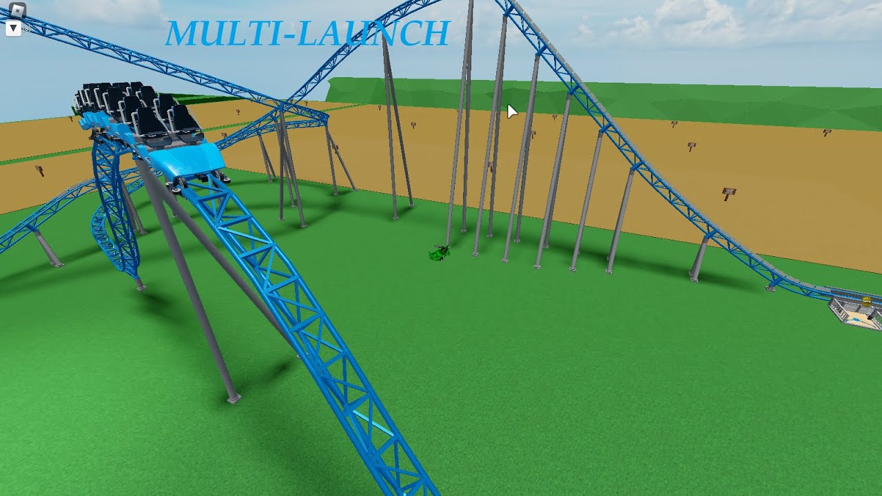 Multi-Launch Coaster In Theme Park Tycoon 2! - YouTube
