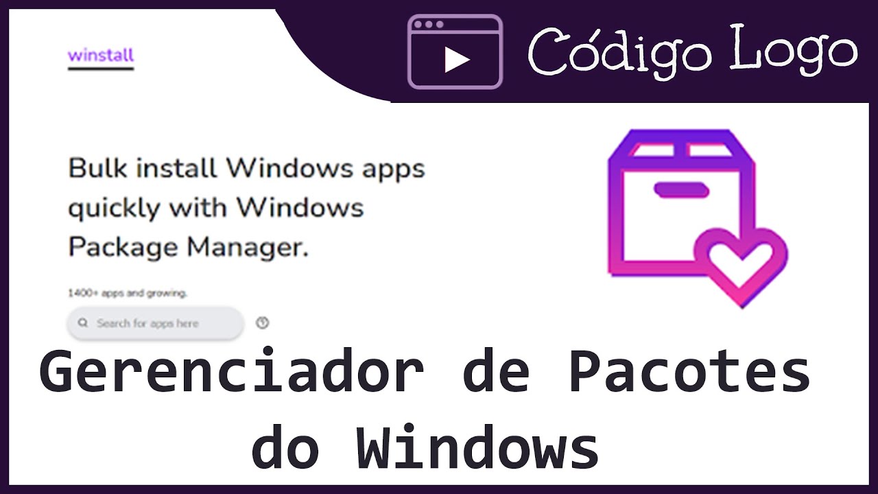 Como usar o Gerenciador de pacotes do Windows para Instalar Programas ...