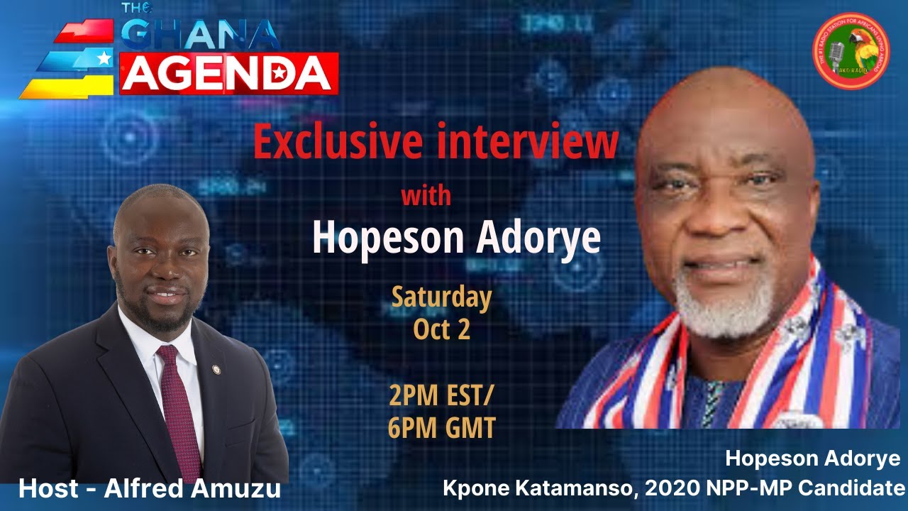 Exclusive interview with Hopeson Adorye - YouTube