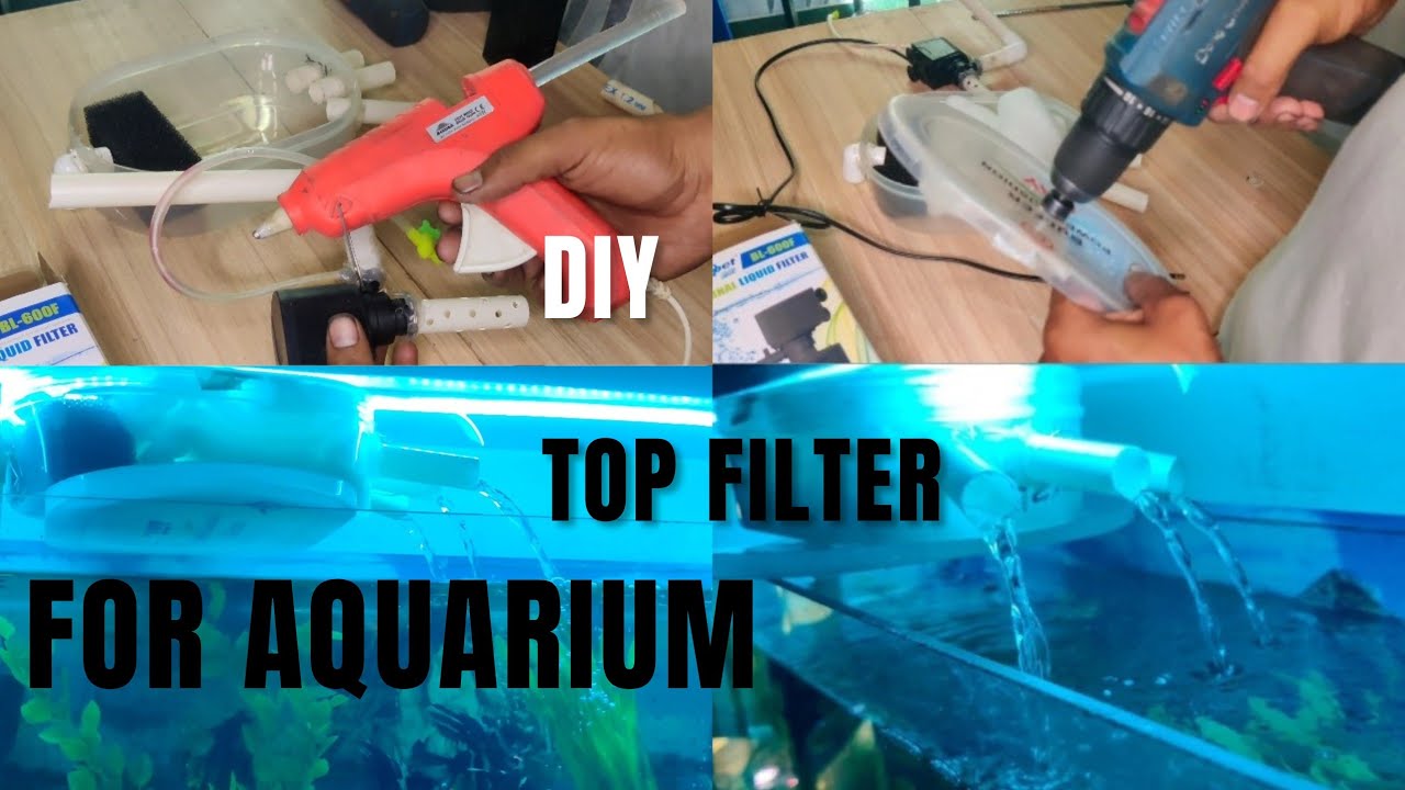 Aquarium top filter DIY | Fish tank filter DIY - YouTube