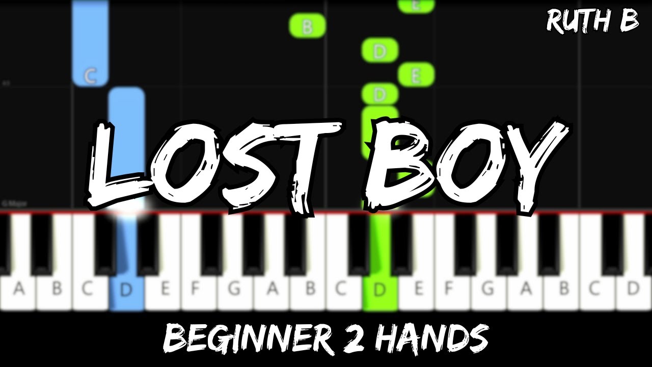 Ruth B - Lost Boy - Easy Beginner Piano Tutorial - For 2 Hands - YouTube