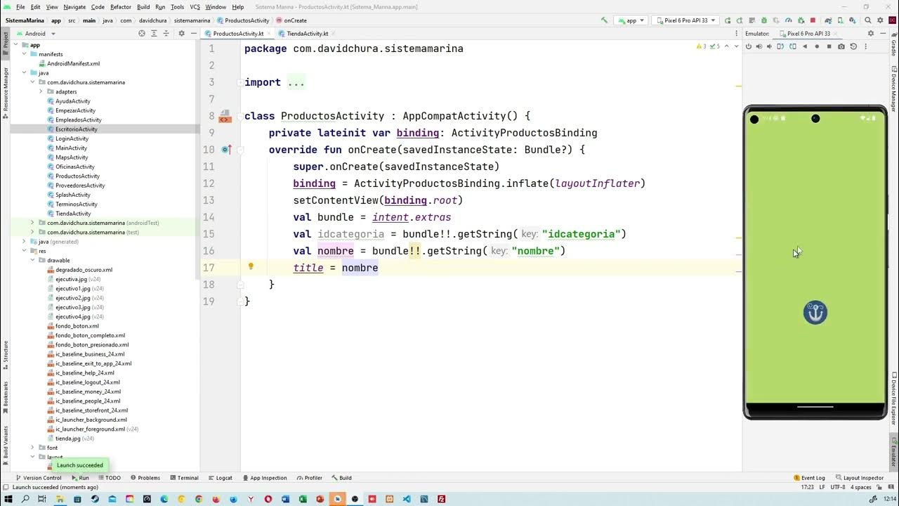 Android Studio pasando parametros a otro activity - YouTube