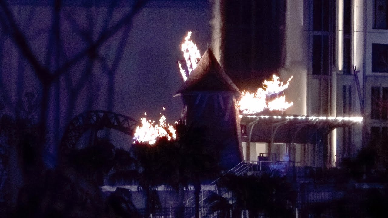 Fire testing at Burning Blade Tavern in Epic Universe - YouTube