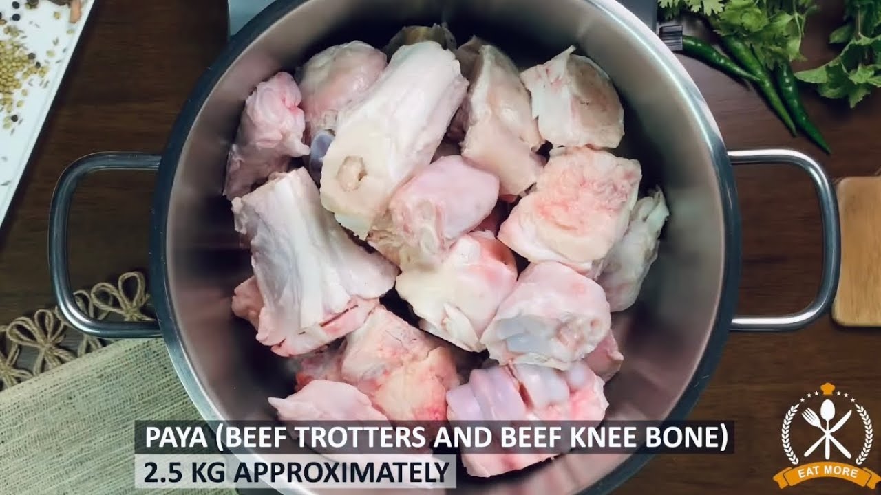 Eat More Beef Paya Recipe Pakistani restaurant style - YouTube